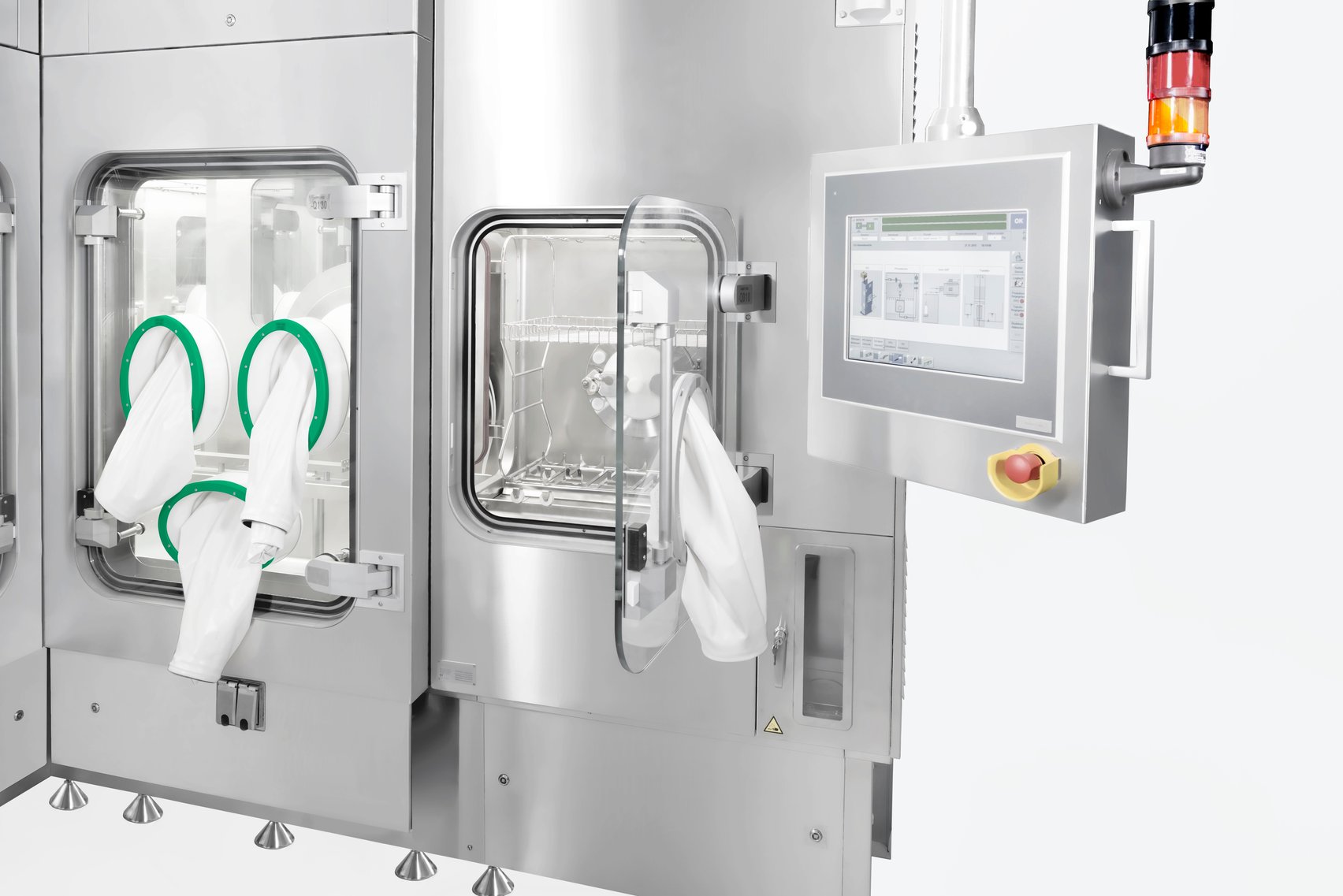 How to transfer products into barrier systems