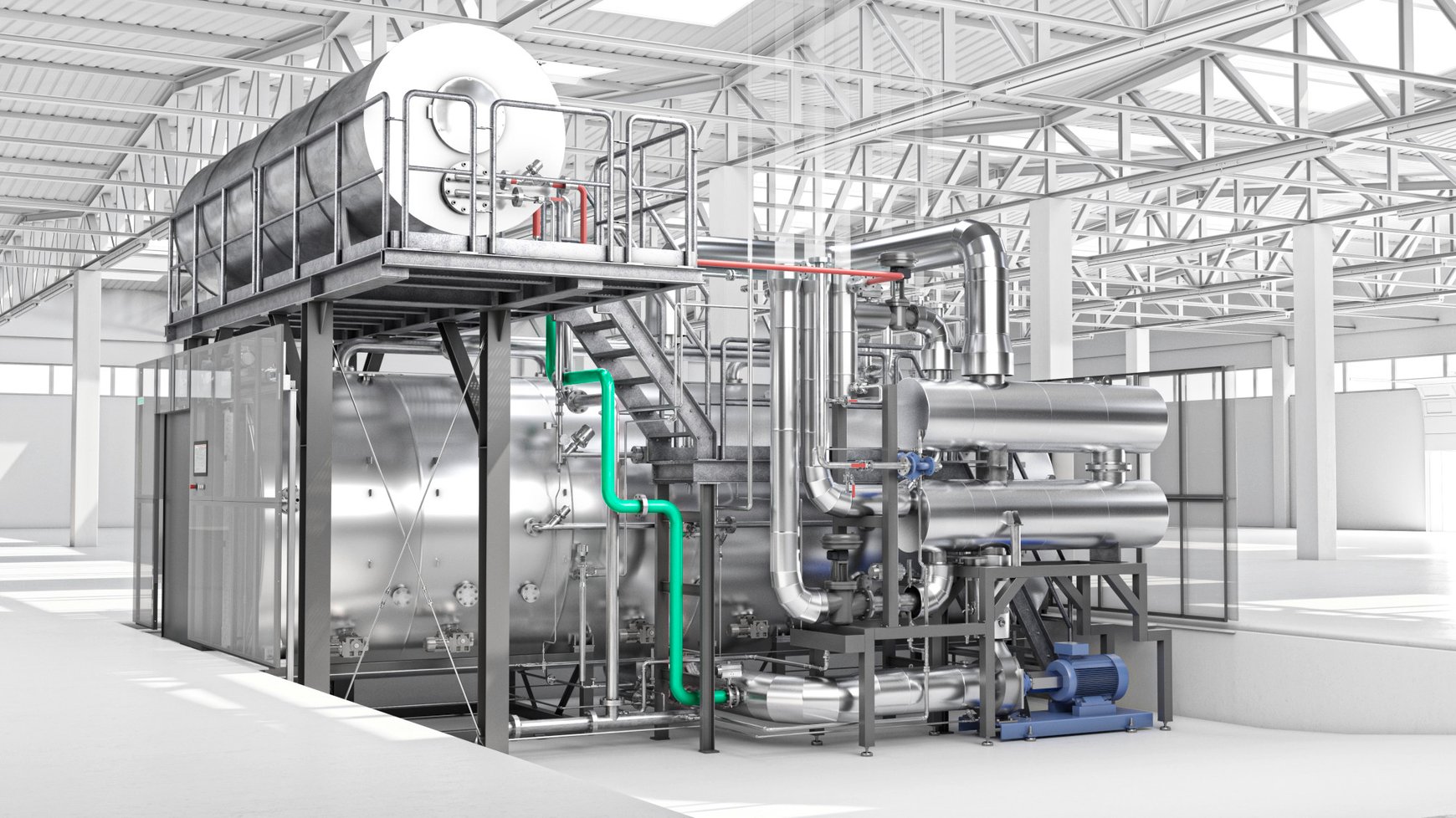 Equipped for Annex 1 with SWS hot water shower sterilizers from SBM!