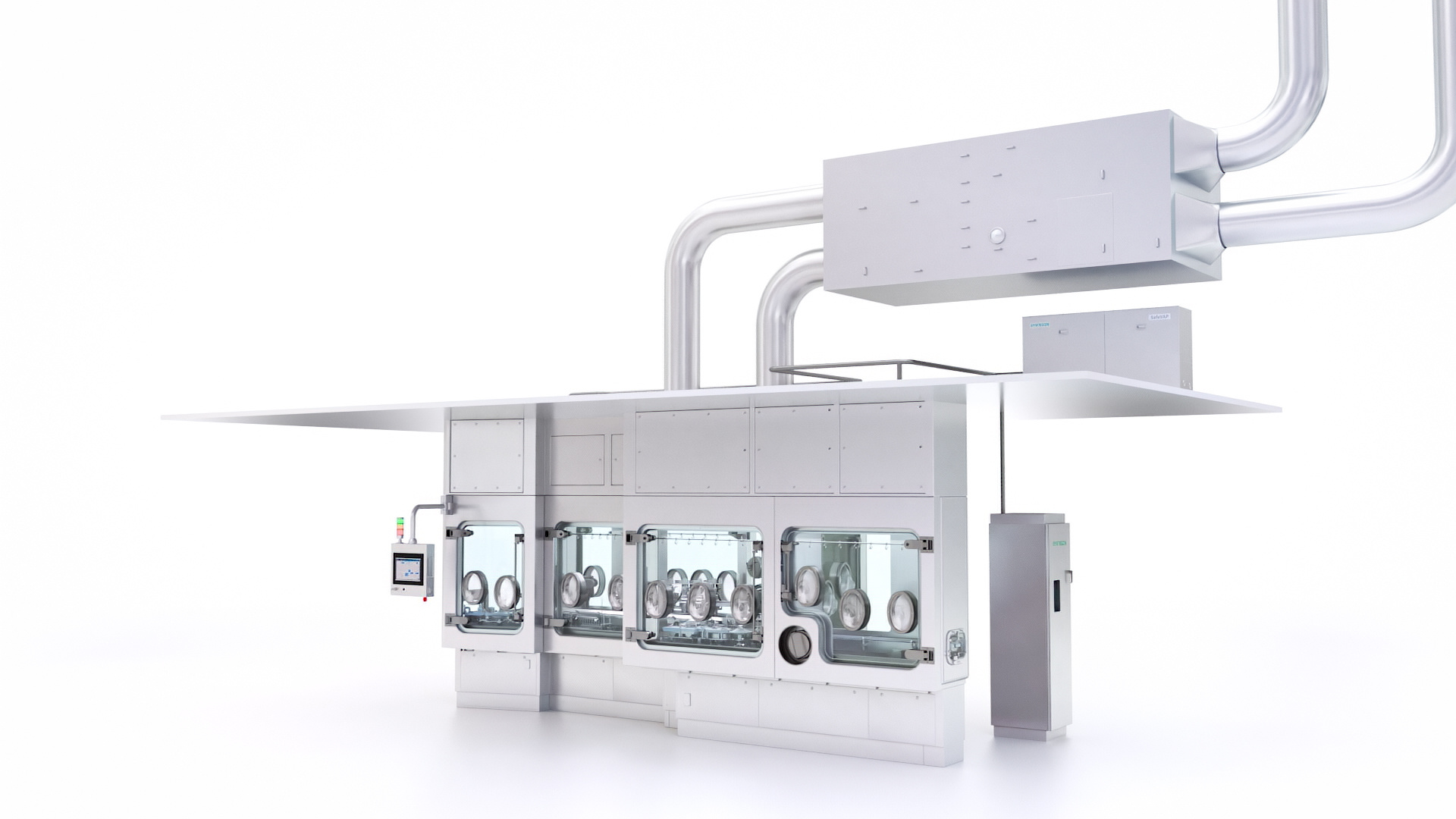 Smallest footprint with isolator integrated air handling technology