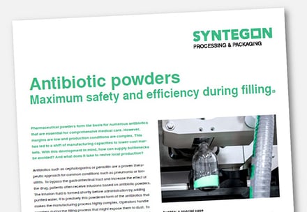 Dry powder filling machines » Syntegon