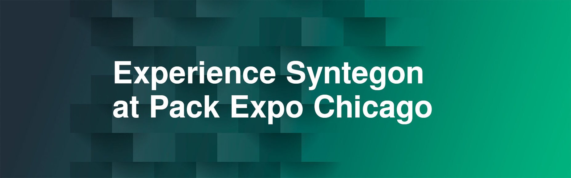 Processing and packaging solutions » Syntegon