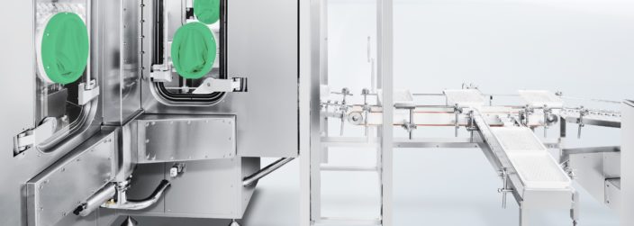 How to transfer products into barrier systems